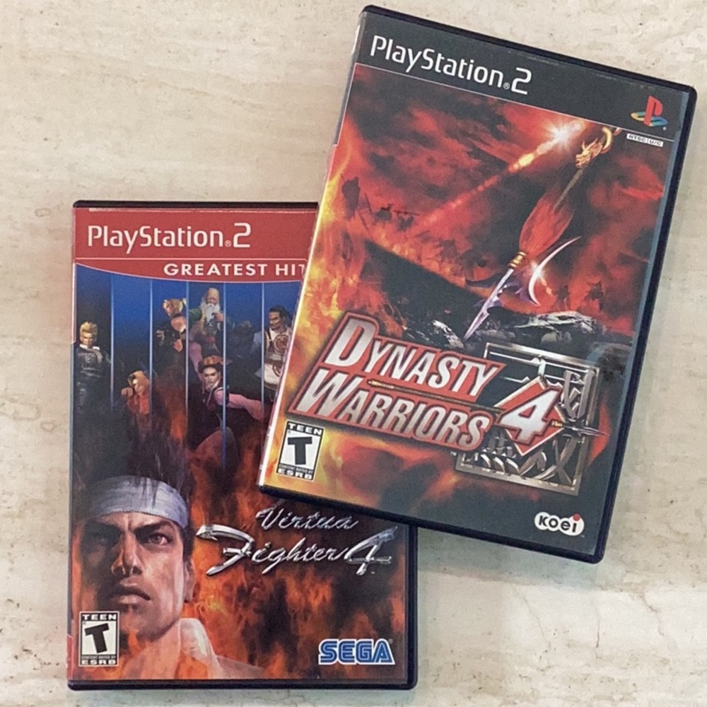 Dynasty Warriors 4 Ps2 & Virtua Fighter 4 Ps2 Game Pl… - Gem